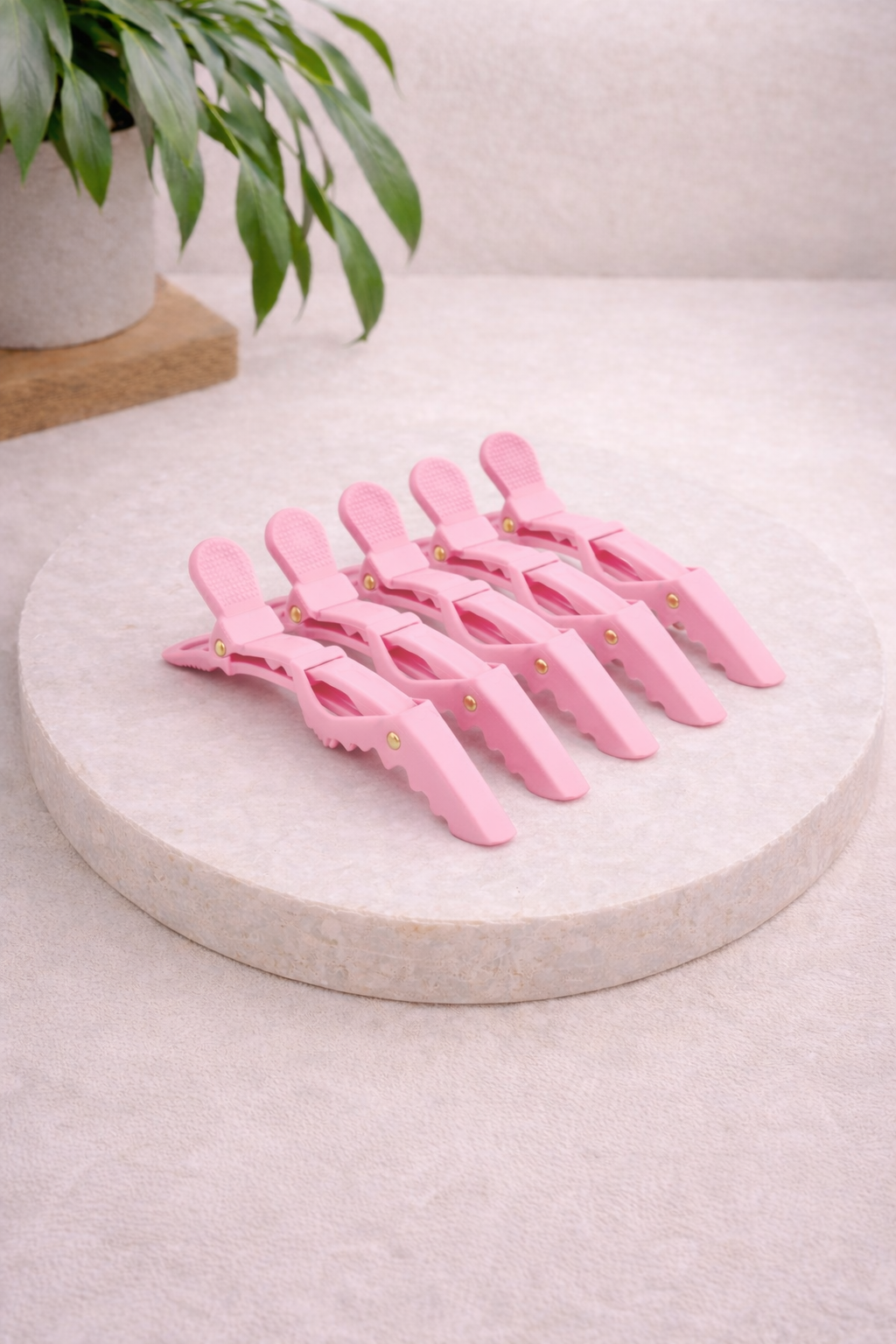 Pink Crocodile Hair Clip’s 5 Pack – LUXE BY SHE